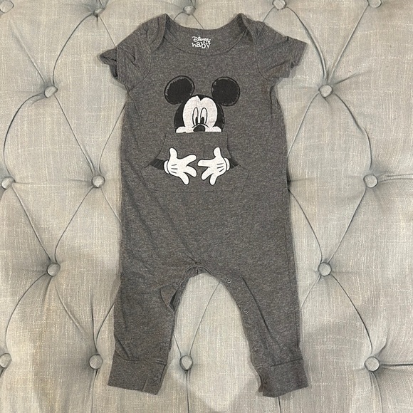 Disney | One Pieces | Disney Gray Mickey Mouse One Piece | Poshmark